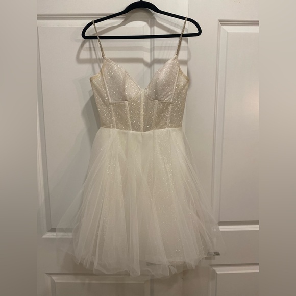 Dresses | Olivia Bottego Shiny Short Wedding Evening Dress Rakel | Poshmark